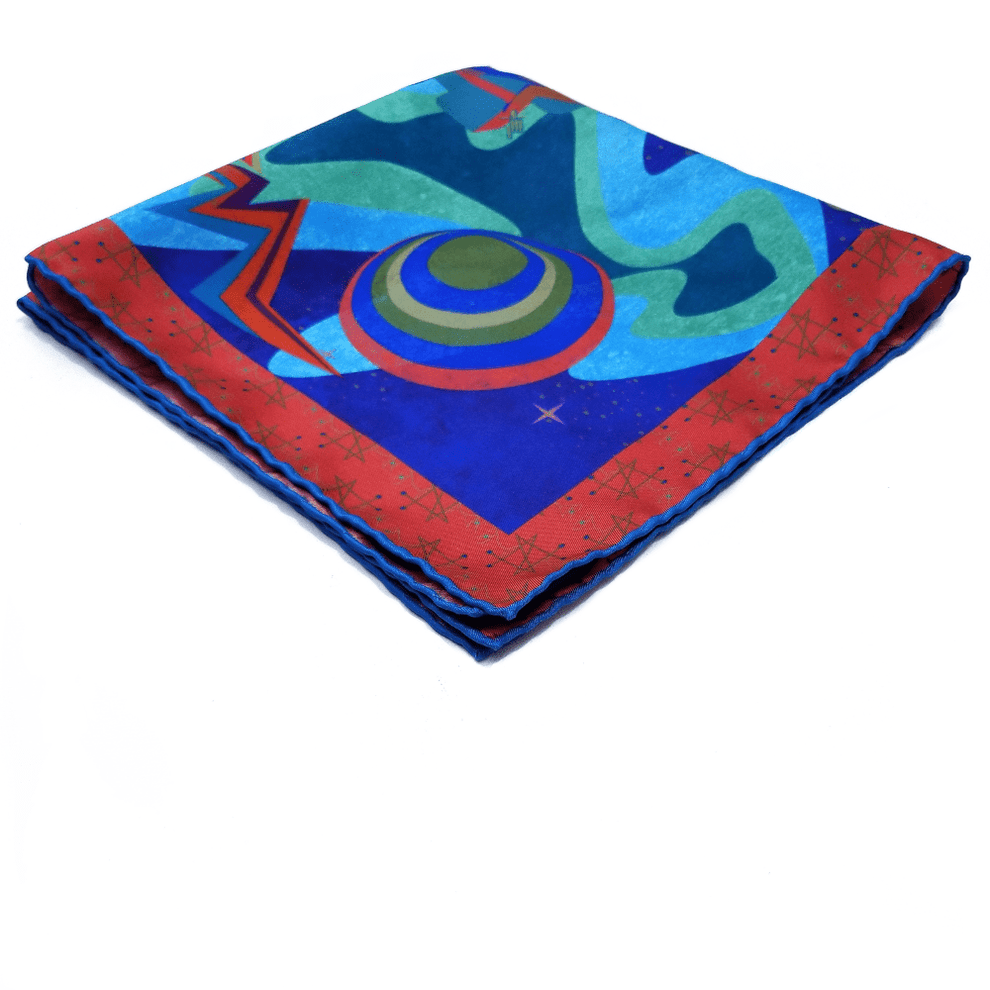 Space Printed Handkerchief for Suit Pocket | X Of Pentacles